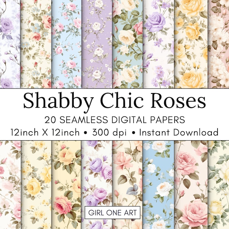 Vintage Floral Paper - Etsy