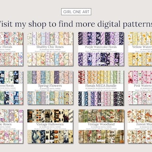 Blue Toile Seamless Paper: French Floral, Shabby Chic (digital Download ...