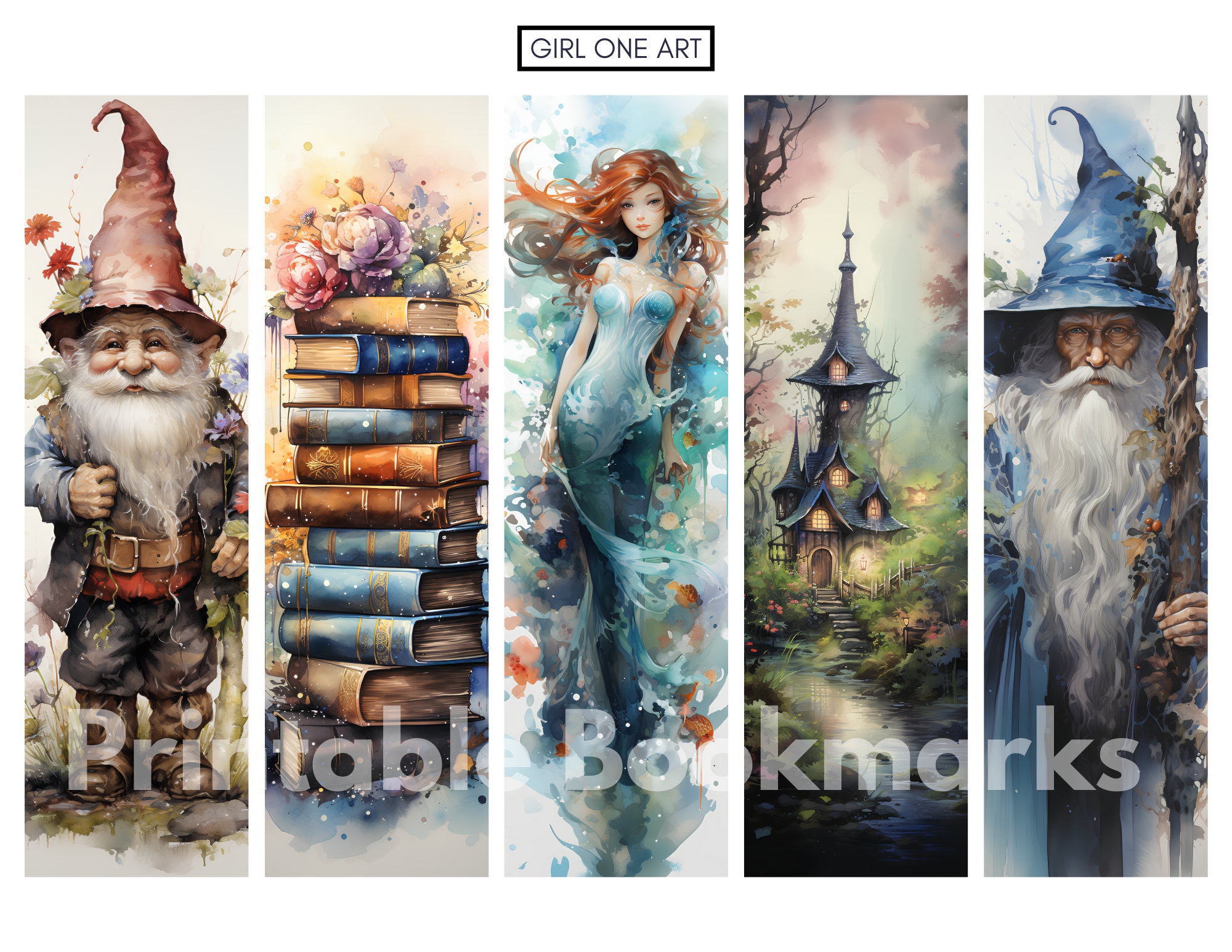 Fantasy Fairy Tale Printable Bookmarks Bundle Digital Download - Etsy UK