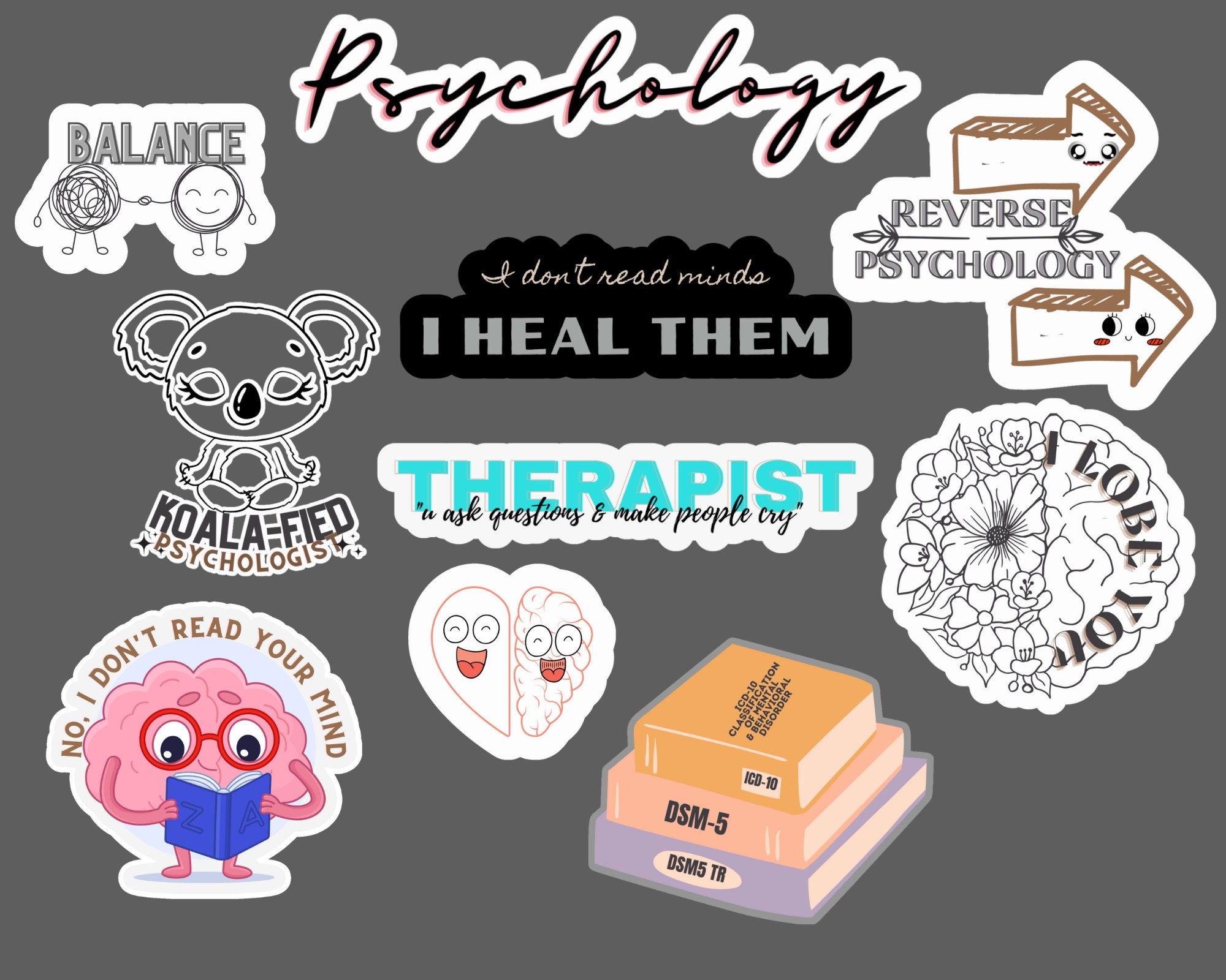 Medical Psychology DIGITAL STICKERS for Digital Planner and Printing ...