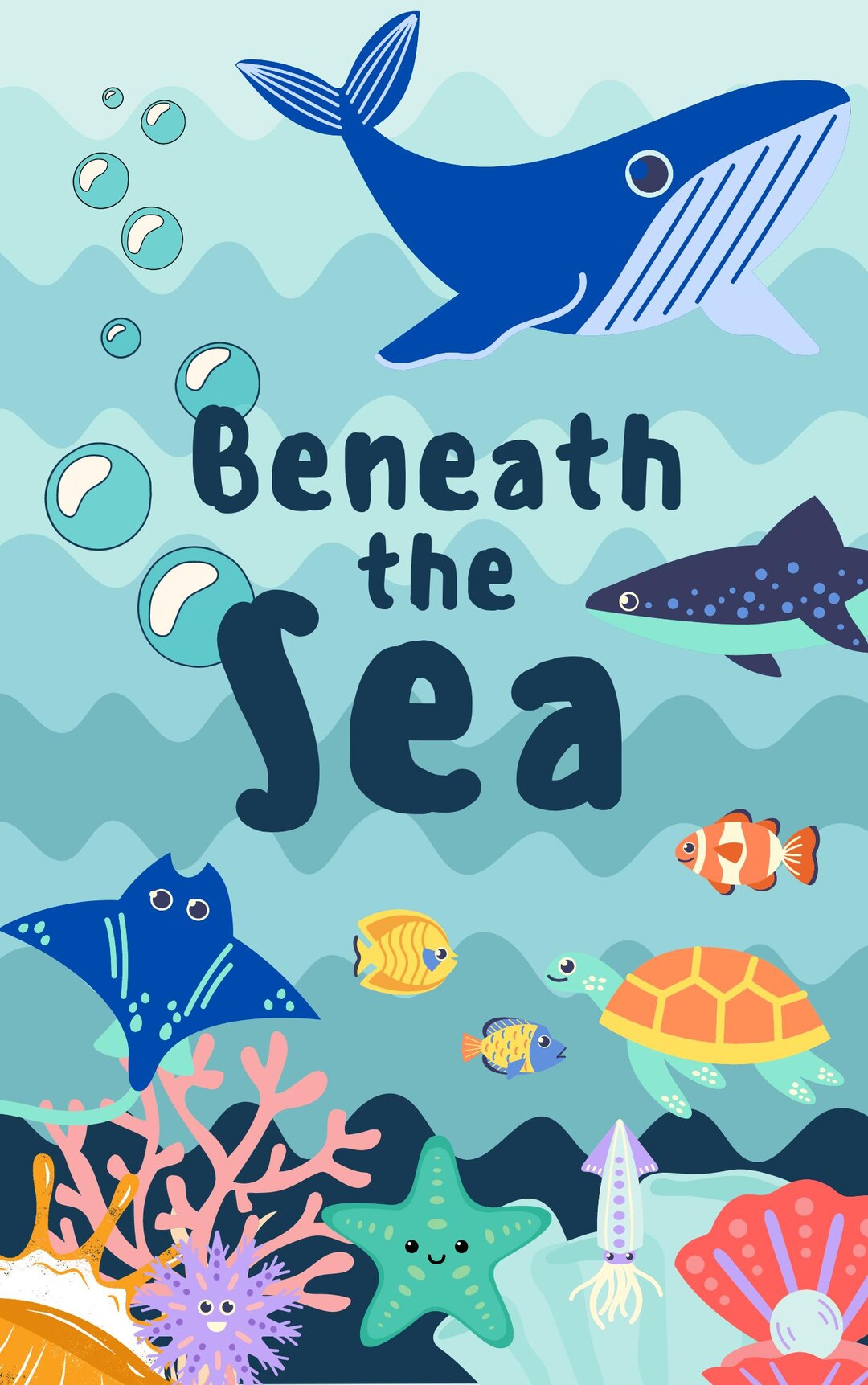 30 Ocean Coloring Pages, Sea Animal Coloring, Sea Creature Printables ...