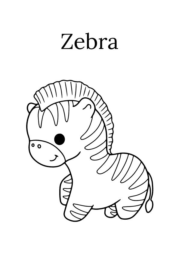 70+ Cute Animal Coloring Book Pages - Zoo, Farm, Land & Sea, Desert ...