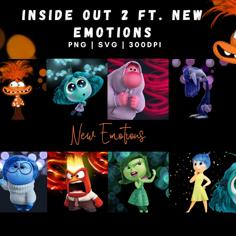Inside Out 2 Stickers - Etsy