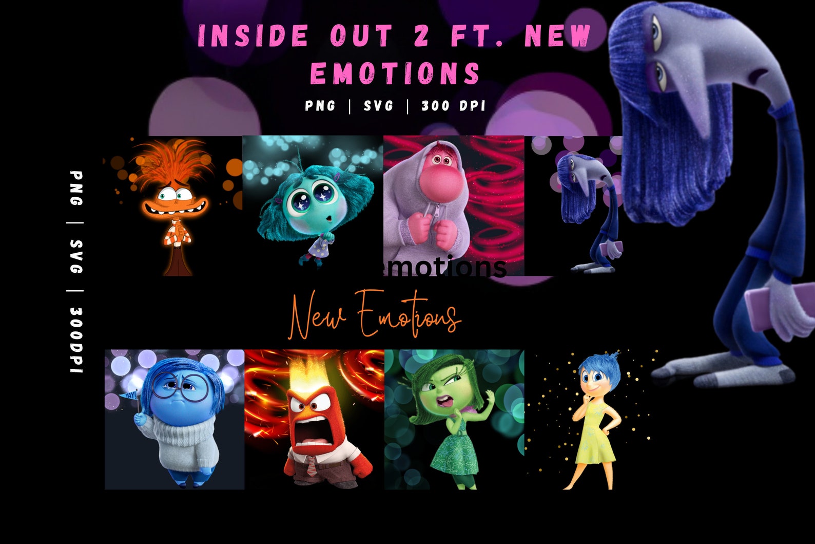 Inside Out 2 Png, Inside Out Shirt, High Quality Cricut Sticker Instant ...