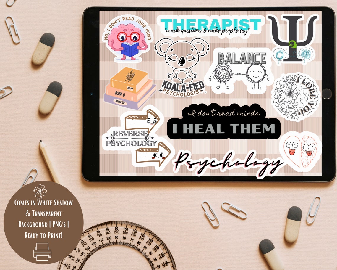 Medical Psychology DIGITAL STICKERS for Digital Planner and Printing ...