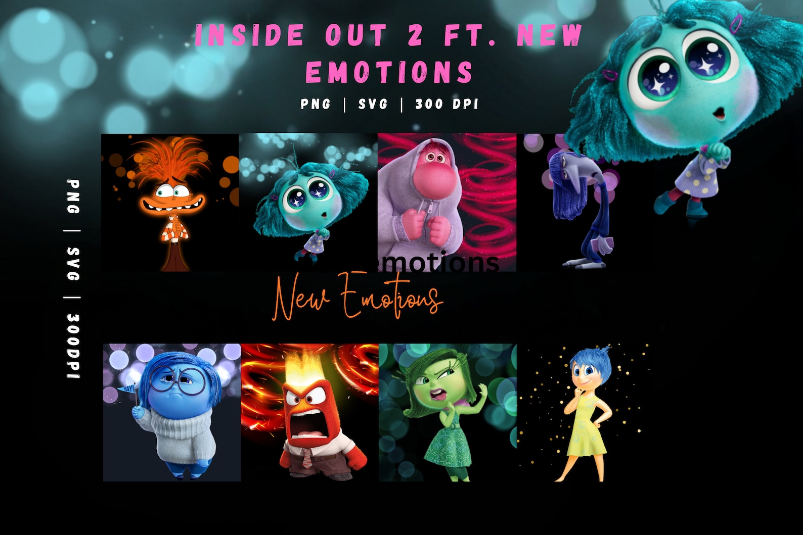 Inside Out 2 Png, Inside Out Shirt, High Quality Cricut Sticker Instant ...