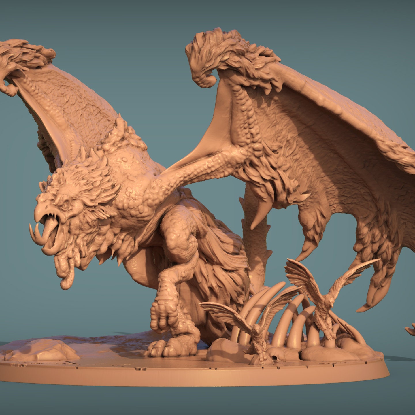 Cockatrice Dungeons and Dragons Fantasy Miniature Tabletop RPG 28mm ...