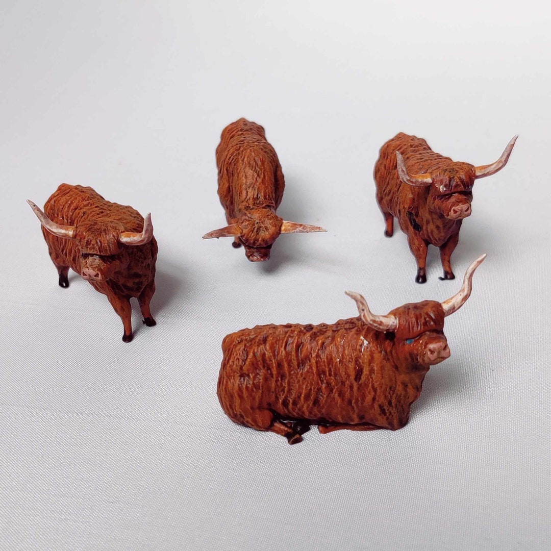 Highland Cows Dungeons and Dragons Fantasy Miniature Tabletop RPG 28mm ...