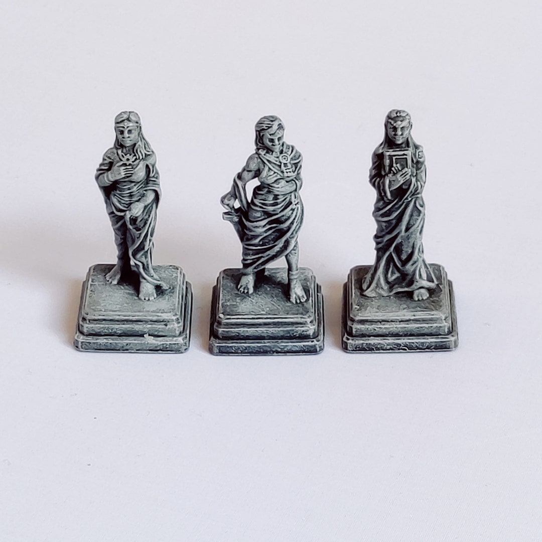 Statues female Dungeons and Dragons Fantasy Miniature Tabletop RPG 28mm ...
