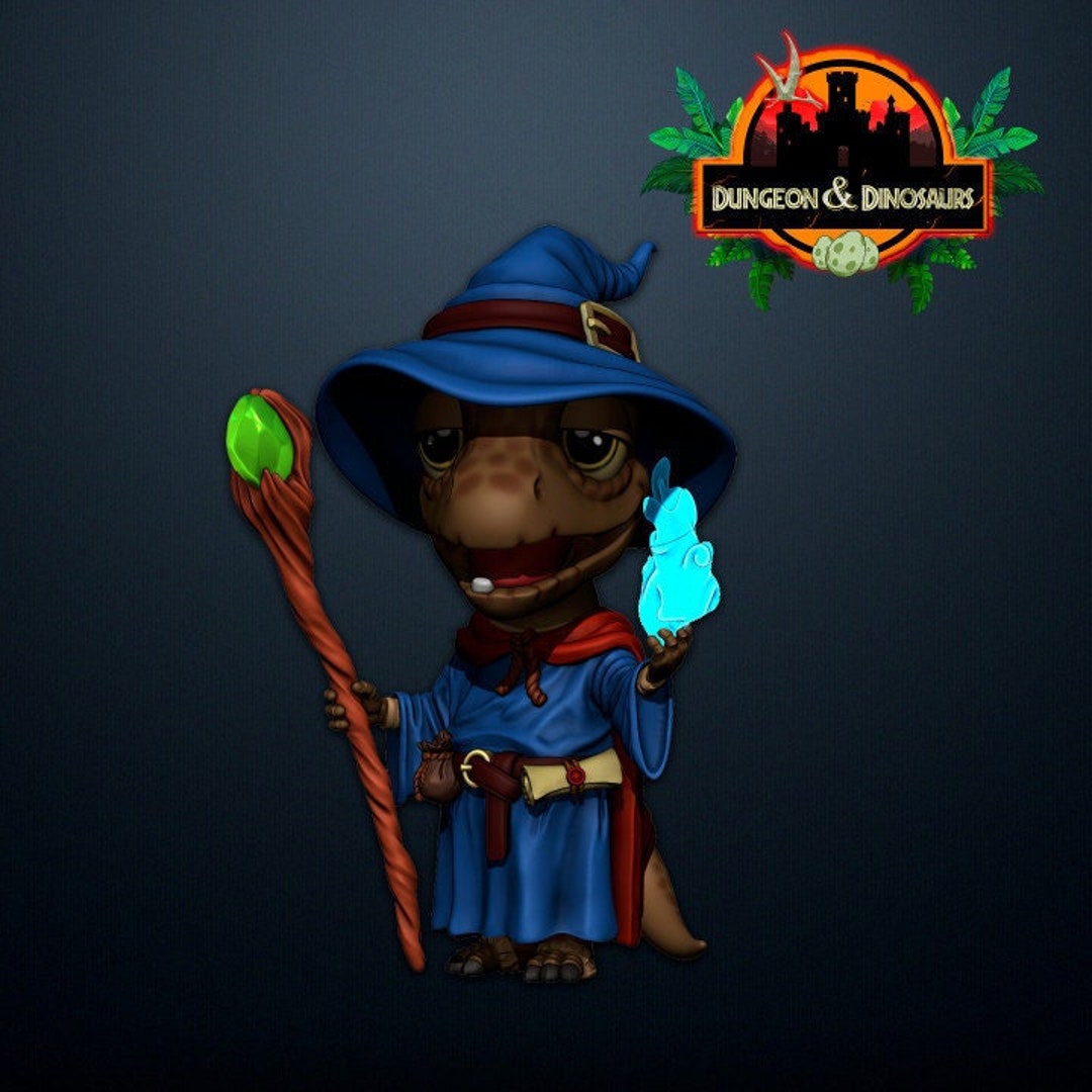 Diplodocus wizard Dungeons and Dragons Fantasy Miniature Tabletop RPG ...