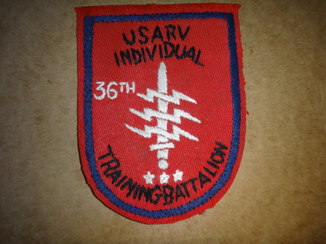 Hand Made Cloth Patch Vietnam War USARV 36th Individual Training ...