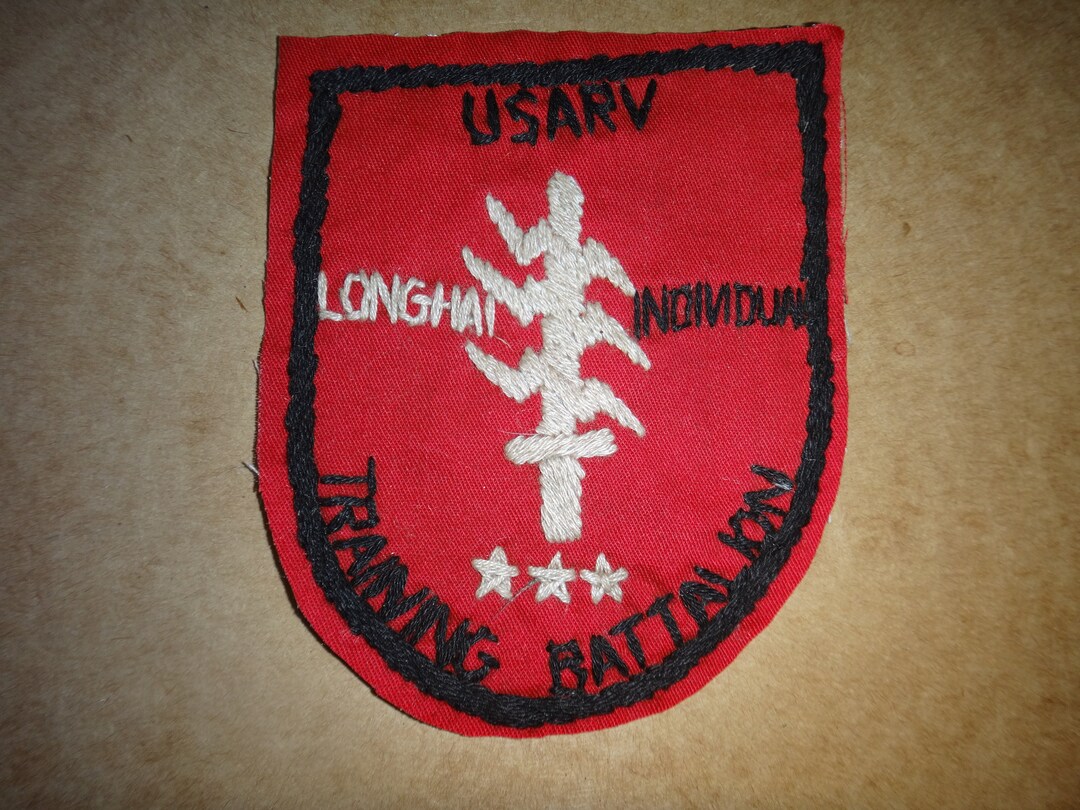 Hand Made Cloth Patch Vietnam War USARV LONG HAI Individual Training ...