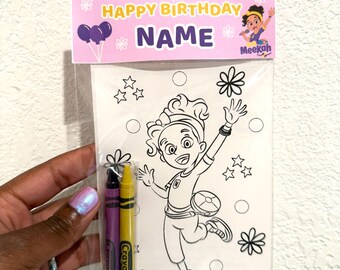 PIG Party Favor, Coloring Sticker Label | Party Favor & Activity - Etsy