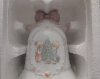 Enesco Precious Moments Porcelain Bell. 1987. Christmas - Etsy