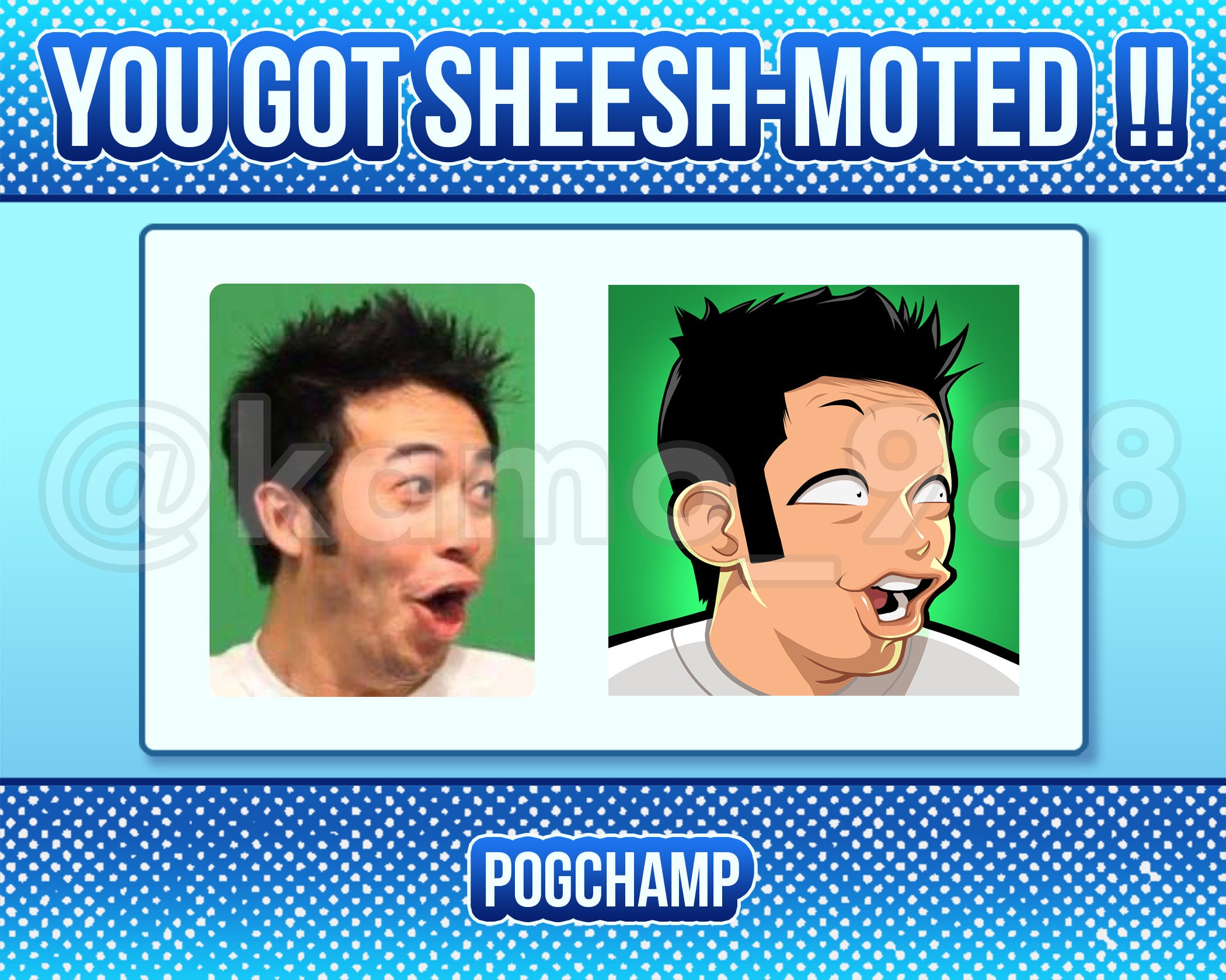 Twitch Emote - 1x Pogchamp / Funny / Meme / Kawaii / Cute / Discord ...