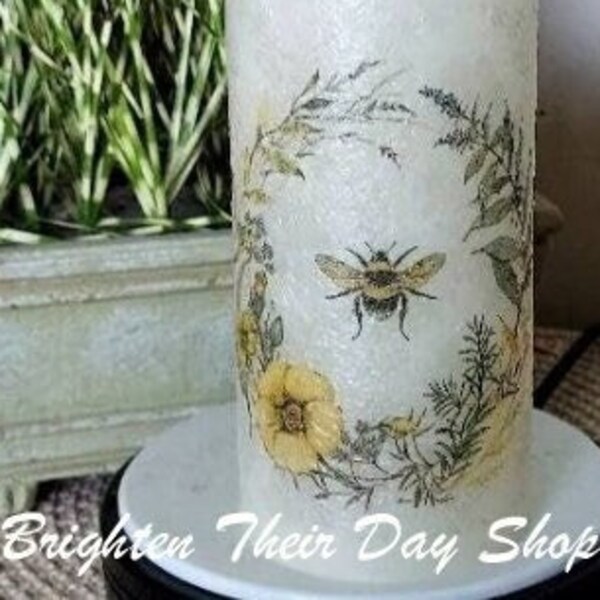 Bee Candle - Etsy