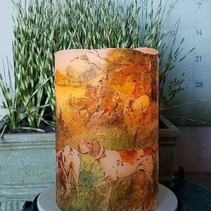 FOX HUNT Flameless Candle W/timer, Fox Hunting Candle, Fox Hunting ...