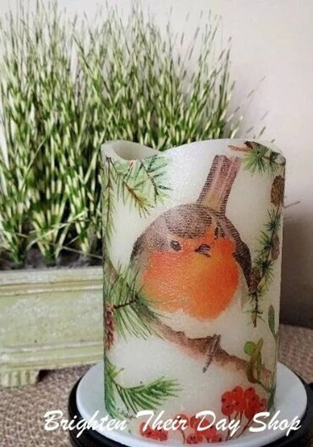 ROBIN FLAMELESS CANDLE W/timer, Robin Flameless Candle, Robin Candle ...