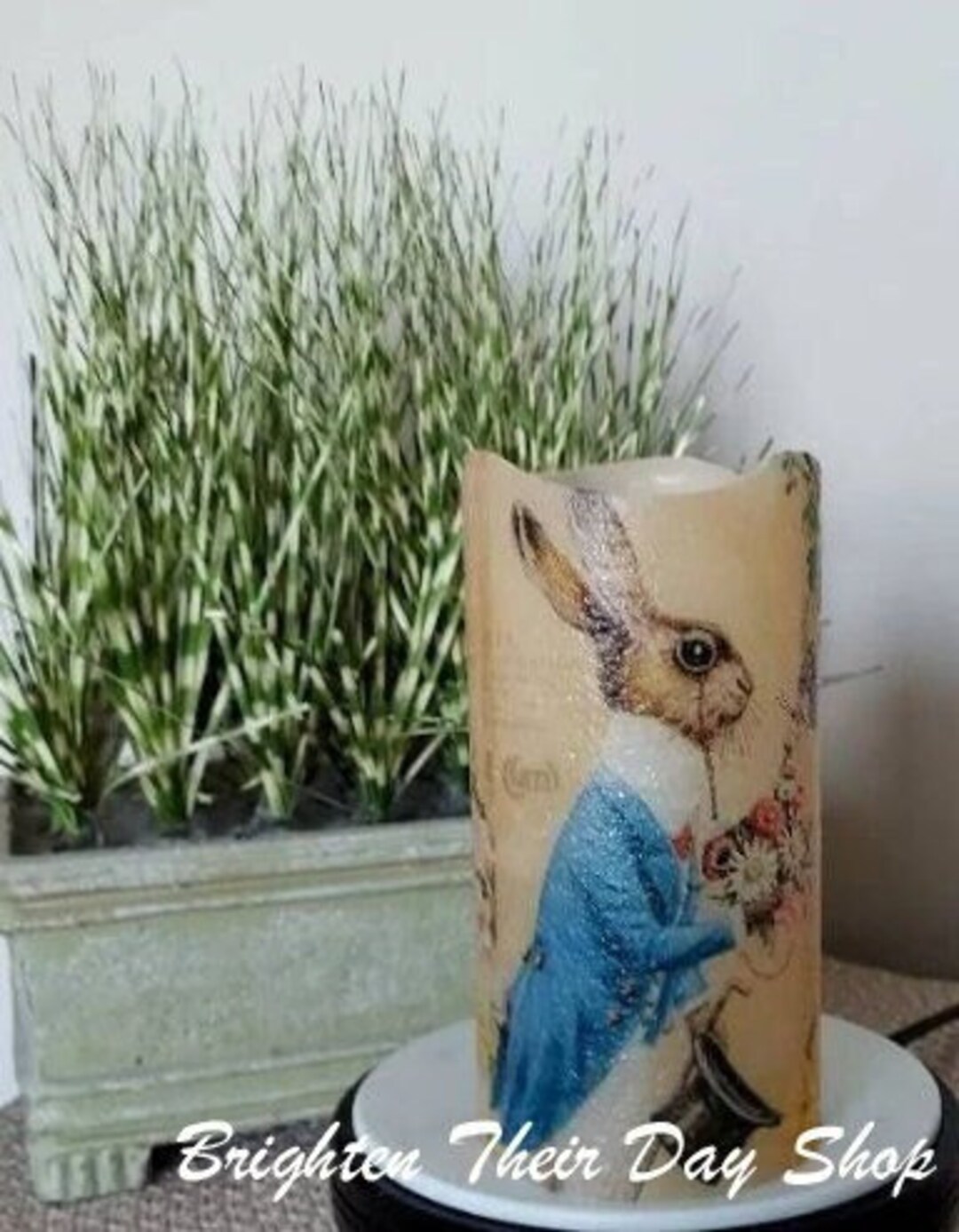 RABBIT Flameless Candle W/timer, Rabbit Flameless Candle, Rabbit Candle ...