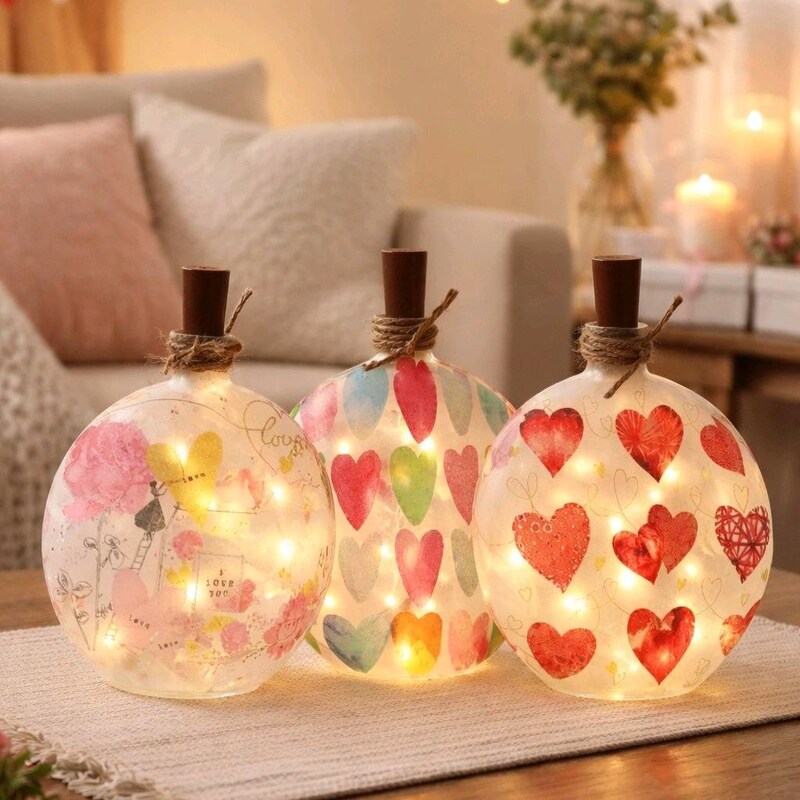 Heart Light up Bottle - Etsy