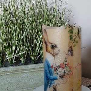 RABBIT Flameless Candle W/timer, Rabbit Flameless Candle, Rabbit Candle ...