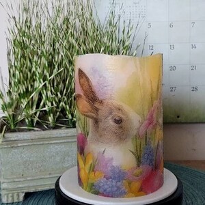 RABBIT Flameless Candle W/timer, Rabbit Flameless Candle, Rabbit Candle ...