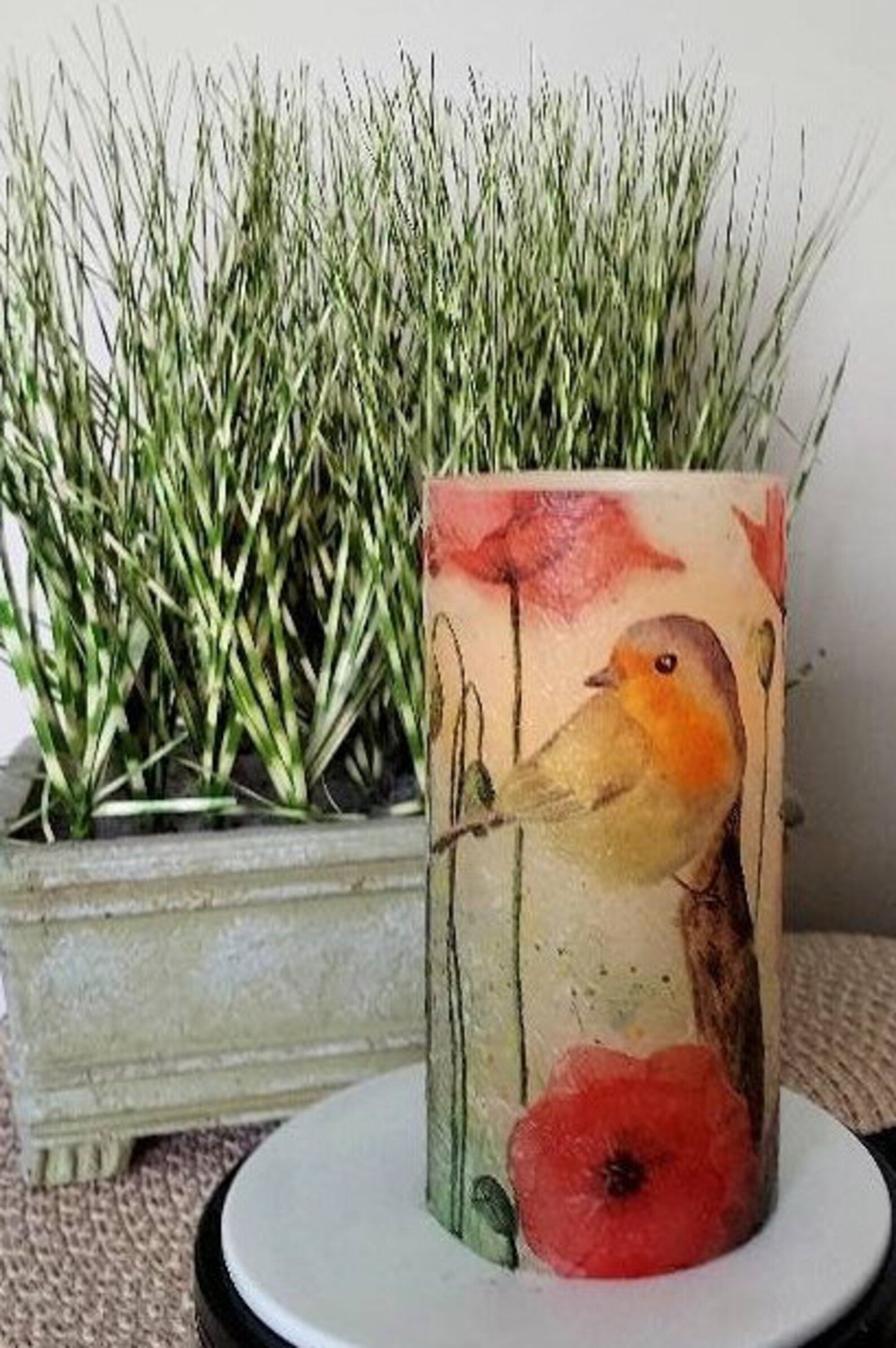 BIRD Flameless Candle W/timer Bird Candle Flameless Candle - Etsy