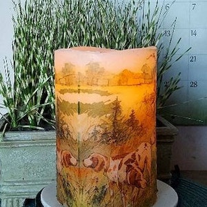 FOX HUNT Flameless Candle W/timer, Fox Hunting Candle, Fox Hunting ...