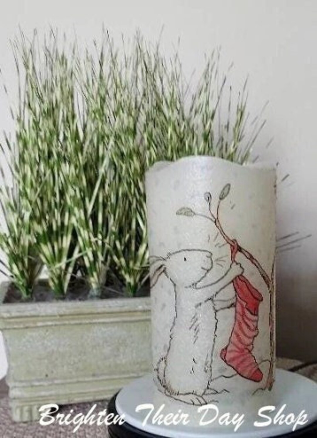 RABBIT Flameless Candle W/timer, Rabbit Flameless Candle, Rabbit Candle ...