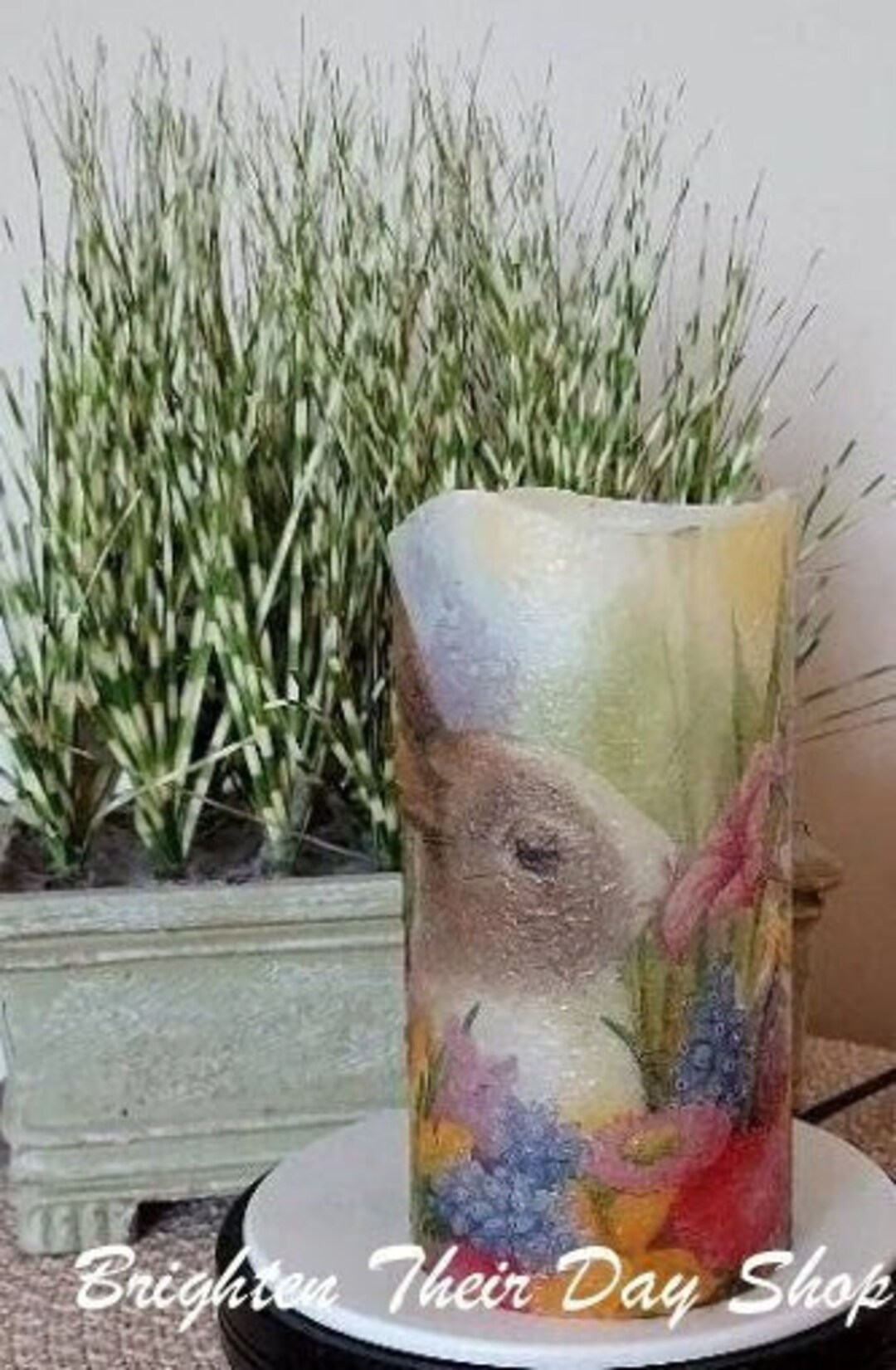 RABBIT Flameless Candle W/timer Rabbit Flameless Candle - Etsy