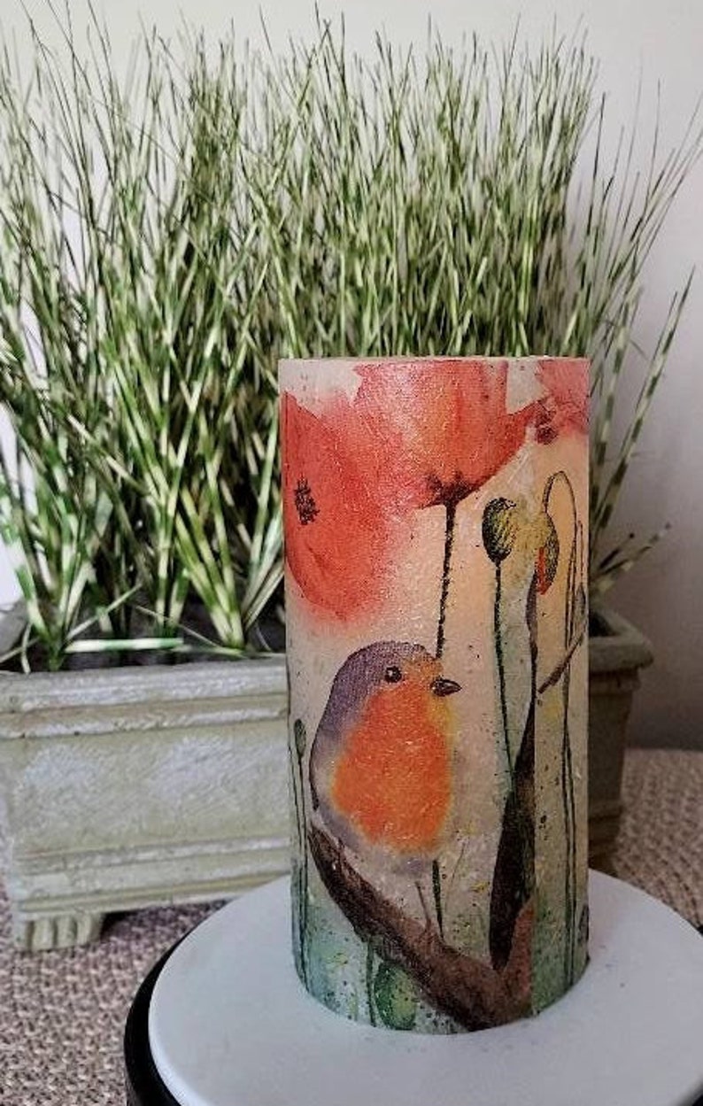 BIRD Flameless Candle W/timer Bird Candle Flameless Candle - Etsy