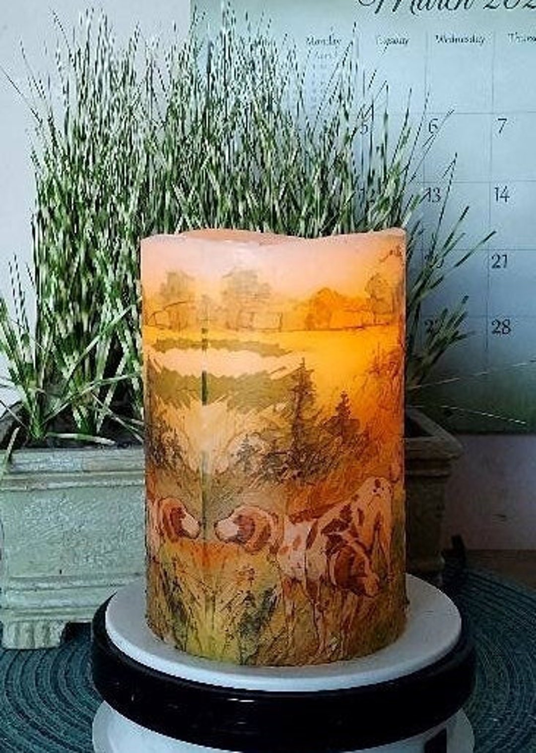 FOX HUNT Flameless Candle W/timer, Fox Hunting Candle, Fox Hunting ...