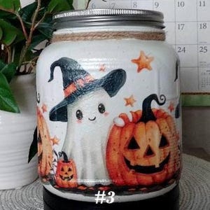 HALLOWEEN Candy Jar, Halloween Treat Jar, Halloween Decoration ...
