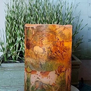 FOX HUNT Flameless Candle W/timer, Fox Hunting Candle, Fox Hunting ...