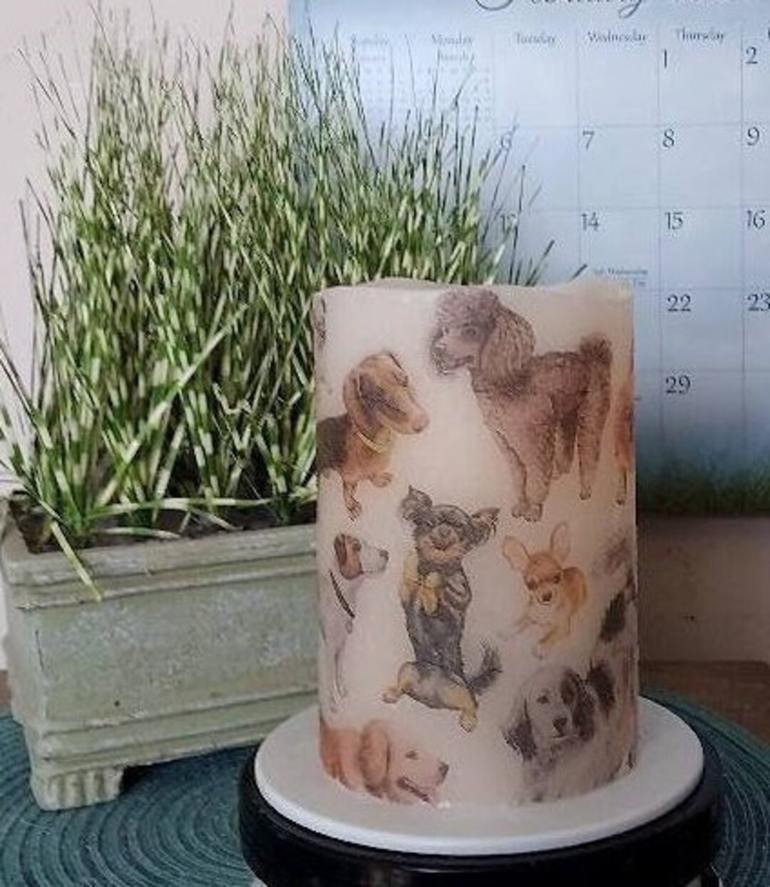 DOGS Flameless Candle W/timer, Dog Flameless Candle, Flameless Candle ...