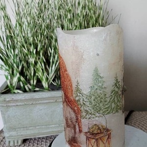 GNOME FLAMELESS CANDLE W/timer, Gnome Flameless Candle, Gnome Candle ...