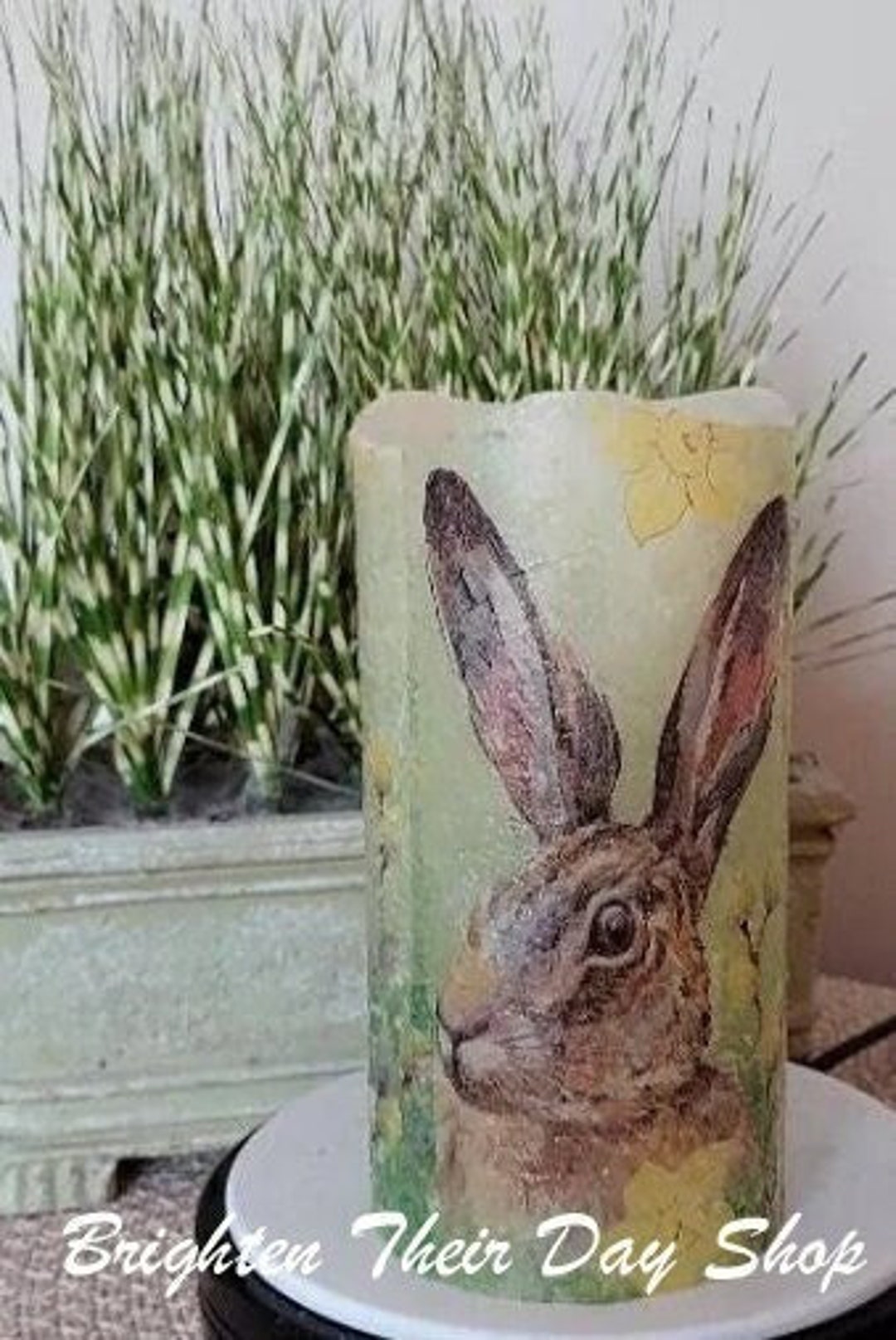 RABBIT Flameless Candle W/timer, Rabbit Flameless Candle, Rabbit Candle ...