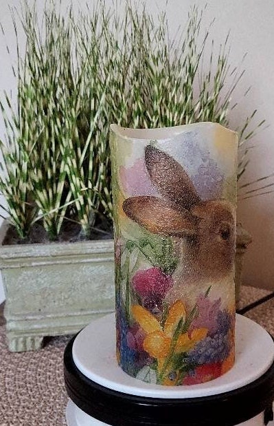 RABBIT Flameless Candle W/timer Rabbit Flameless Candle - Etsy