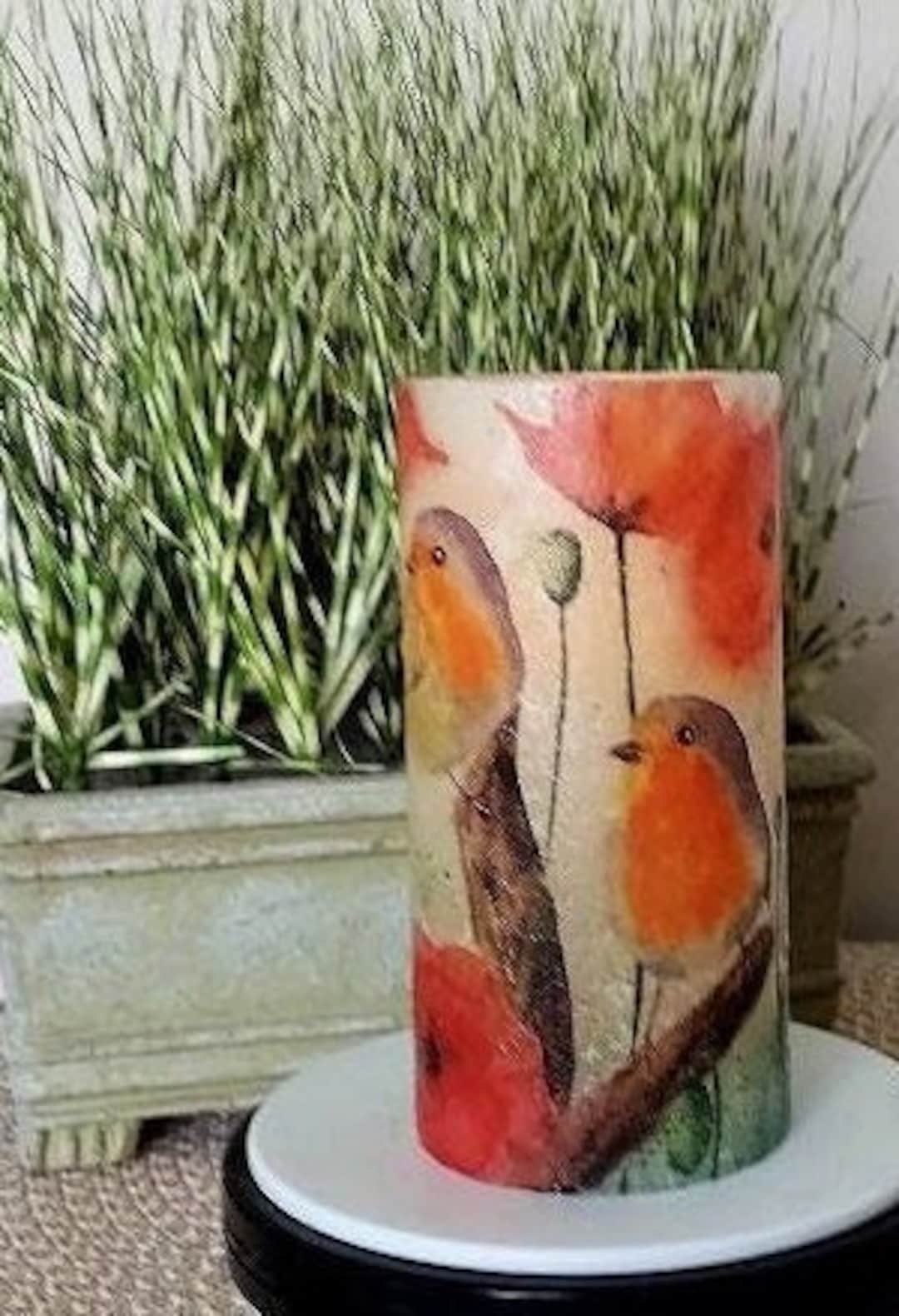BIRD Flameless Candle W/timer Bird Candle Flameless Candle - Etsy