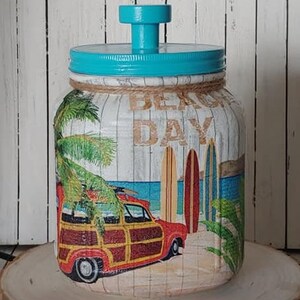Beach Cookie Jar Beach Canister Beach Lover Gift Beach | Etsy