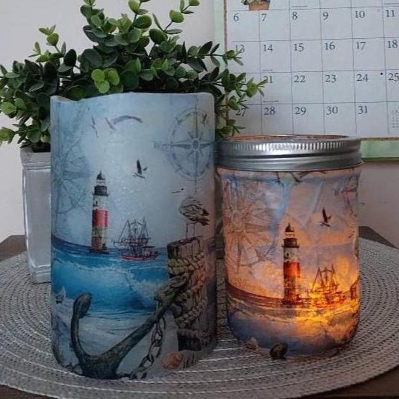 Nautical Candle - Etsy