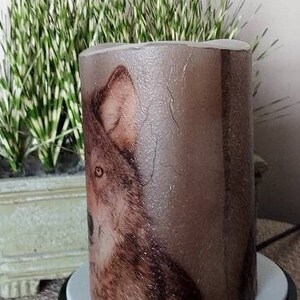 WOLF FLAMELESS CANDLE W/timer, Wolf Flameless Candle, Wolf Candle ...