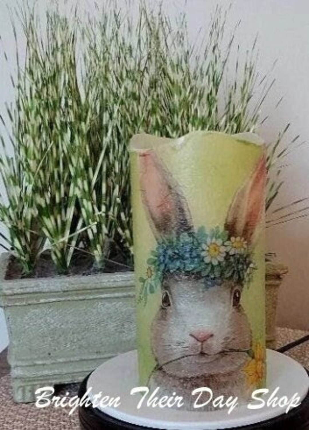 RABBIT Flameless Candle W/timer, Rabbit Flameless Candle, Rabbit Candle ...