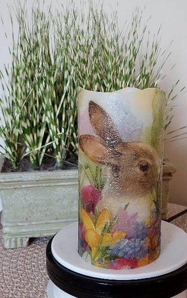 RABBIT Flameless Candle W/timer Rabbit Flameless Candle - Etsy
