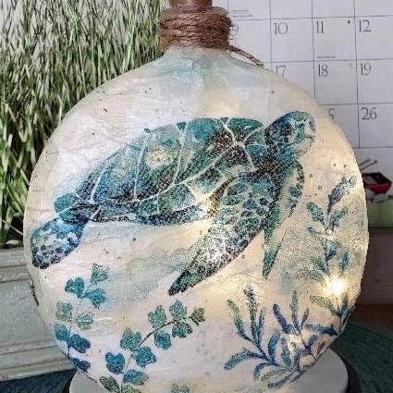 Turtle Lamp - Etsy