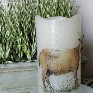 GOAT Flameless Candle W/timer Goat Candle Goat Lover Gift - Etsy