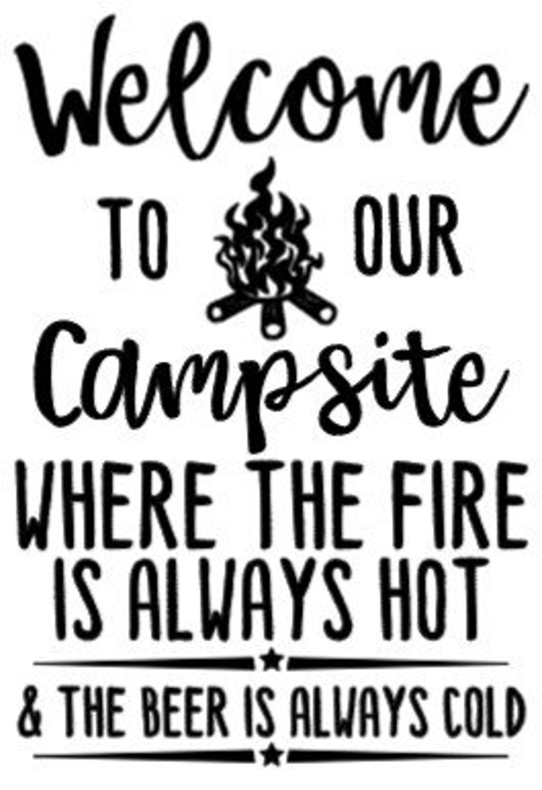 Customizable Camping Bucket Decal - Etsy