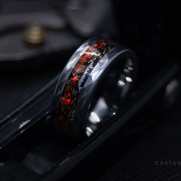 Meteorite Ring - Etsy UK