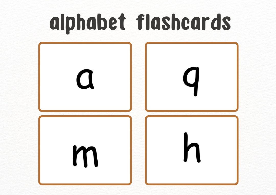 Lowercase Alphabet Flashcards Learn With Clarity - Etsy