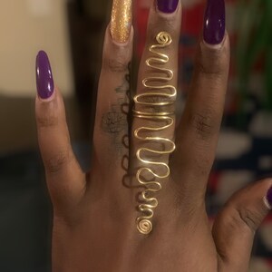 Artisanal Elegance: Handmade Full-finger Wire-wrapped Ring - Etsy